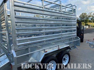 10 X 6 Ft Hydraulic Tipping Combination Cattle Crate Box Trailer - ATM ...