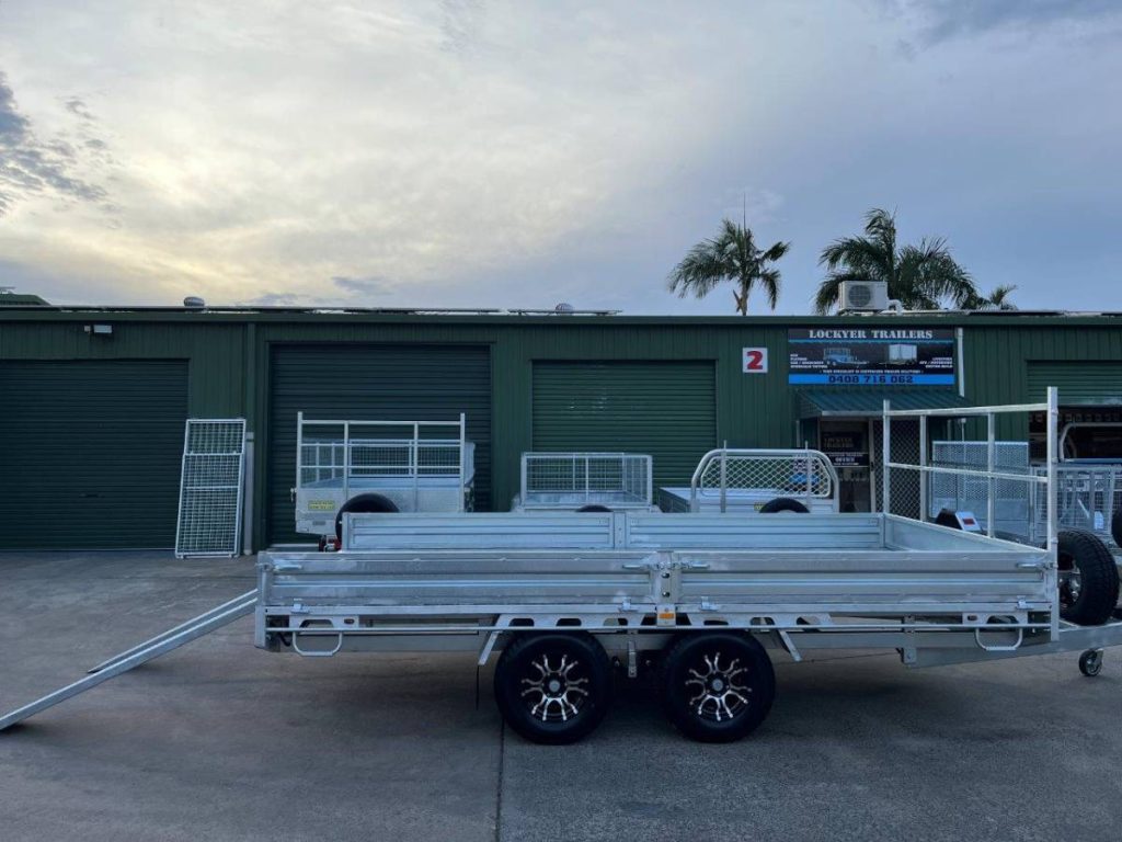 16 X 8 Ft Extra Heavy Duty Flat Deck Trailer ATM 3500kg, With Loading ...