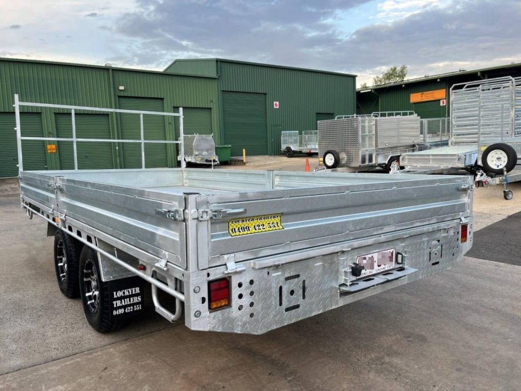 16 X 8 Ft Extra Heavy Duty Flat Deck Trailer ATM 3500kg, With Loading ...