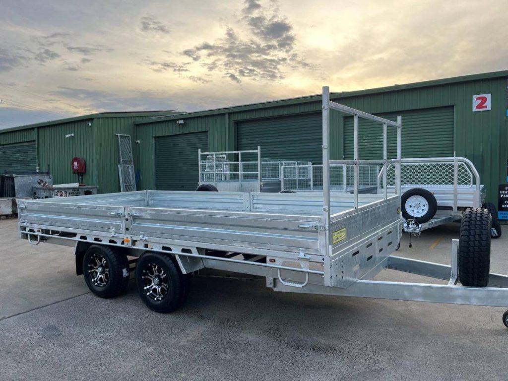 16 X 8 Ft Extra Heavy Duty Flat Deck Trailer ATM 3500kg, With Loading ...