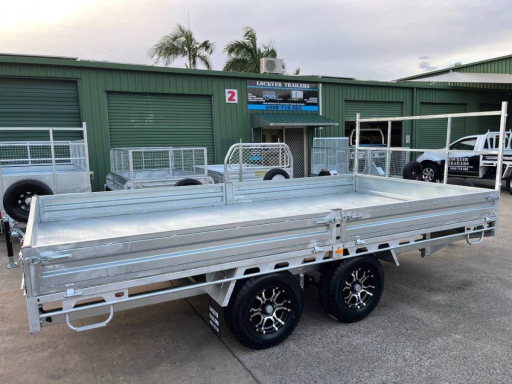 16 X 8 Ft Extra Heavy Duty Flat Deck Trailer ATM 3500kg, With Loading ...