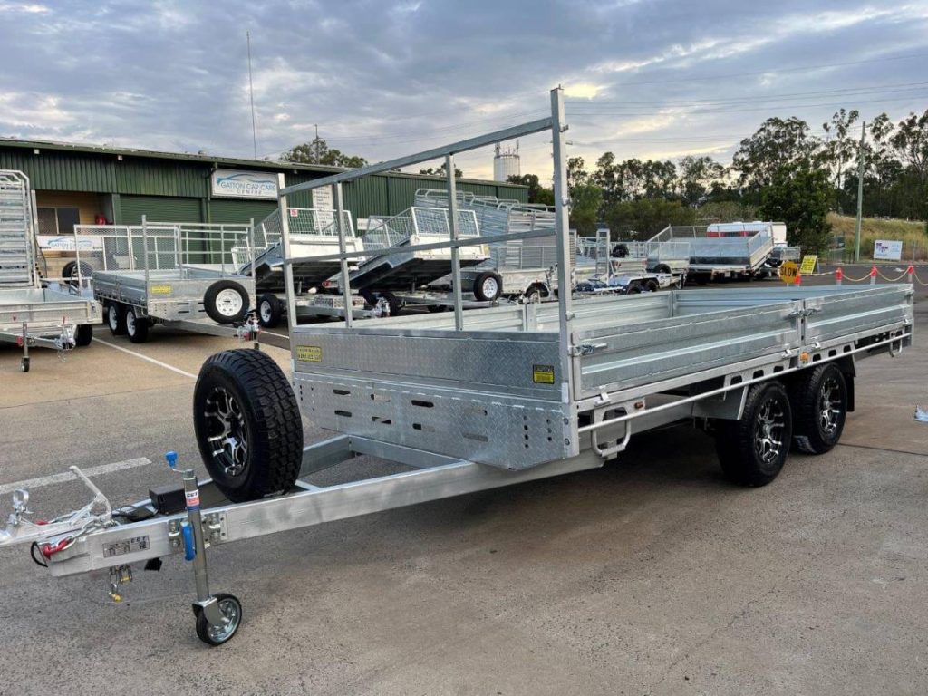 16 X 8 Ft Extra Heavy Duty Flat Deck Trailer ATM 3500kg, With Loading ...