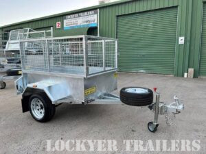 5 X 3 Ft Tipping Box Trailer With Cage And Spare Tyre - ATM 750kg ...