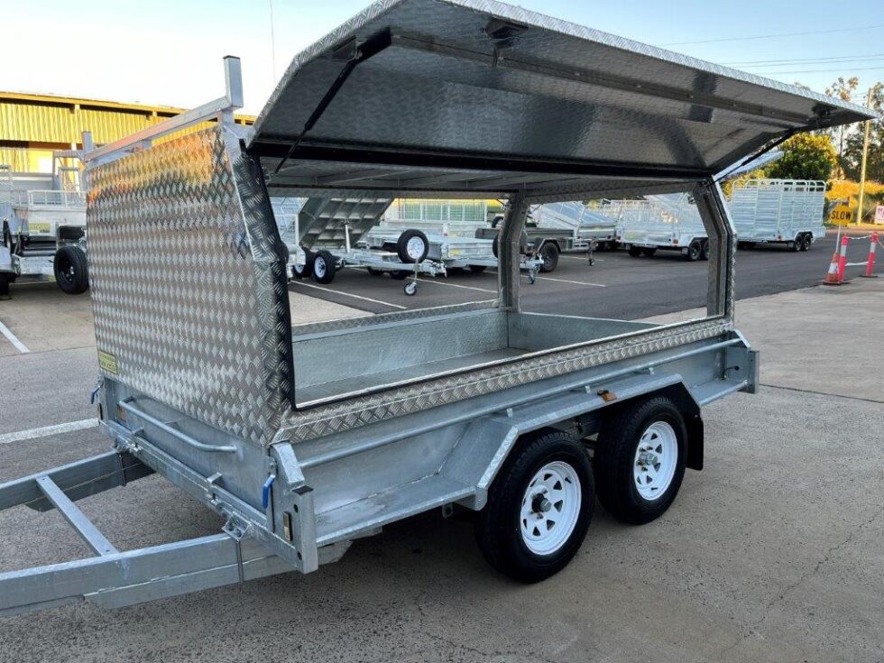 10 X 6 Ft Tandem Box Trailer With Canopy – Premium – ATM 1990kg ...